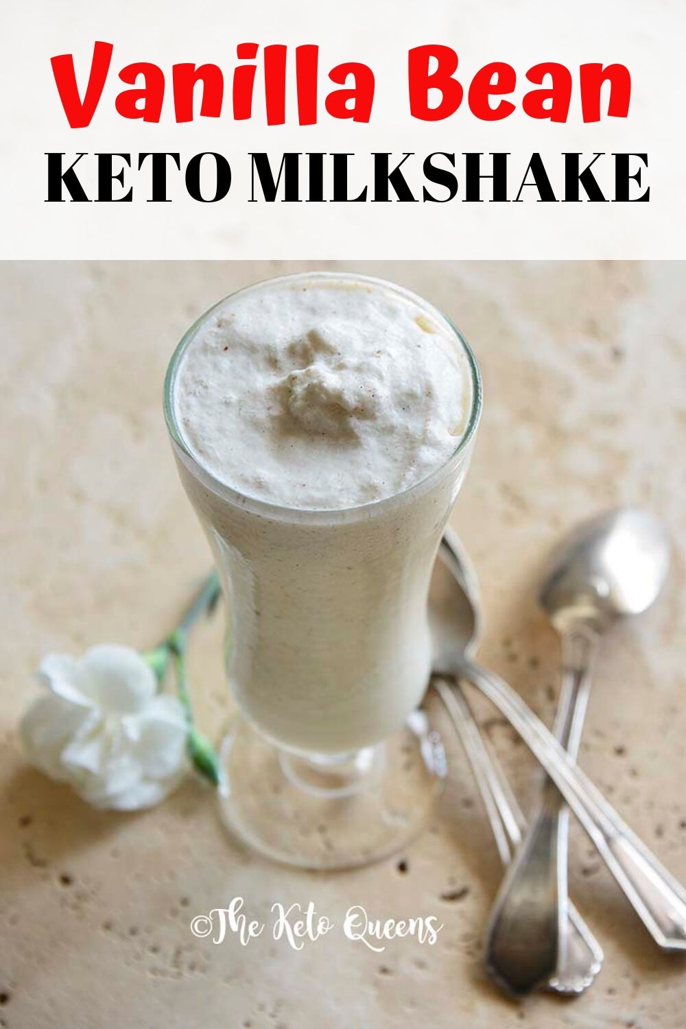 Low Carb Milkshake | Homemade Keto Milkshake - The Keto Queens
