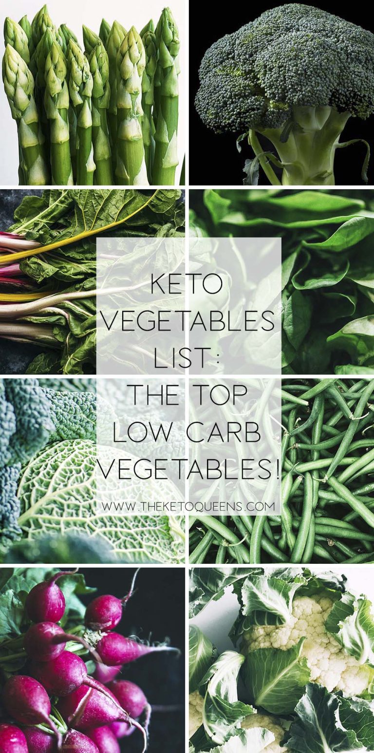 Low Carb Vegetables | Keto Vegetable Food List - The Keto Queens
