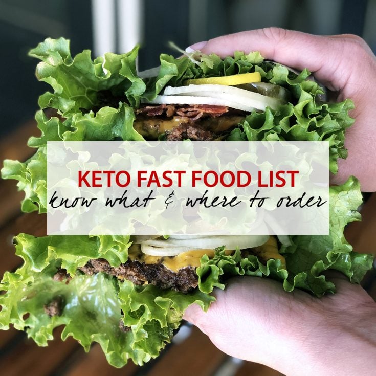 Keto Fast Food List - Know What and Where to Order - The Keto Queens