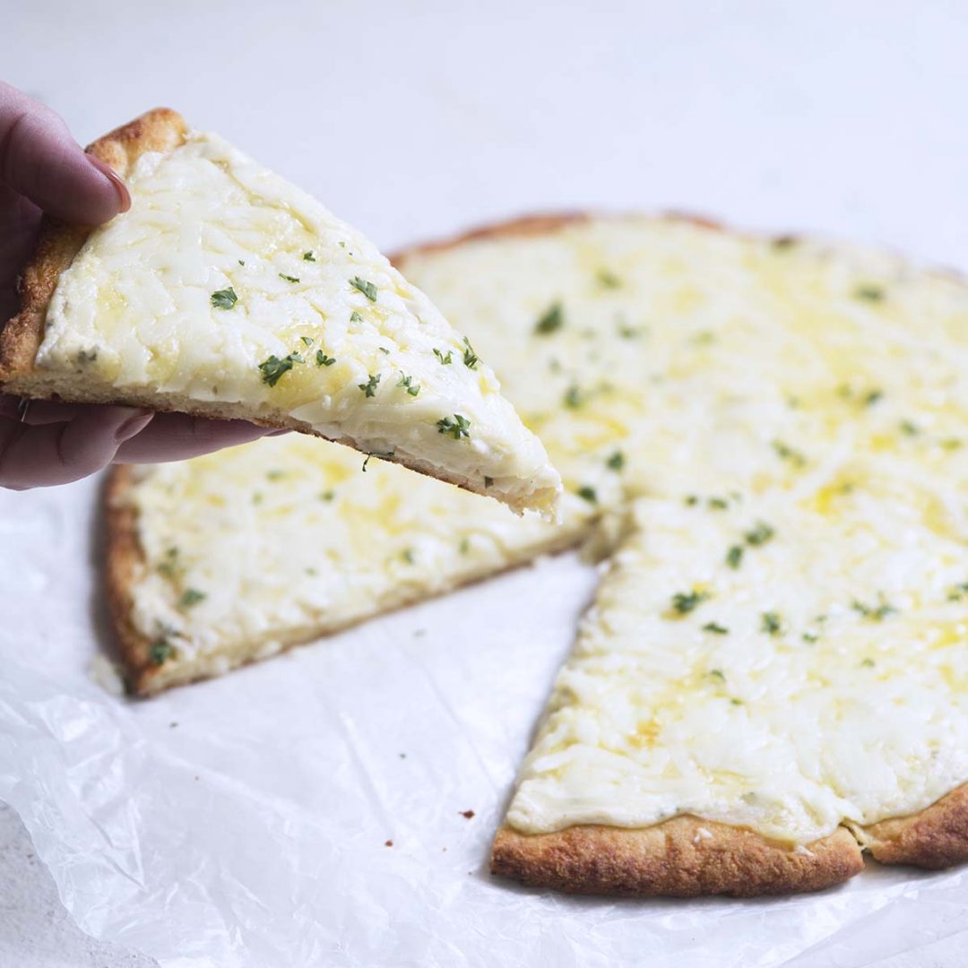 The Best 3 Cheese Keto Fathead Pizza Crust Recipe! - The Keto Queens